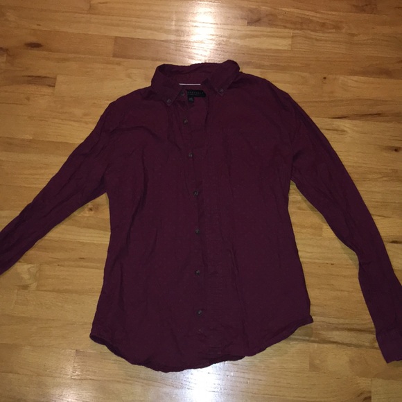 Shirts | A Casual Maroon Button Down Shirt | Poshmark